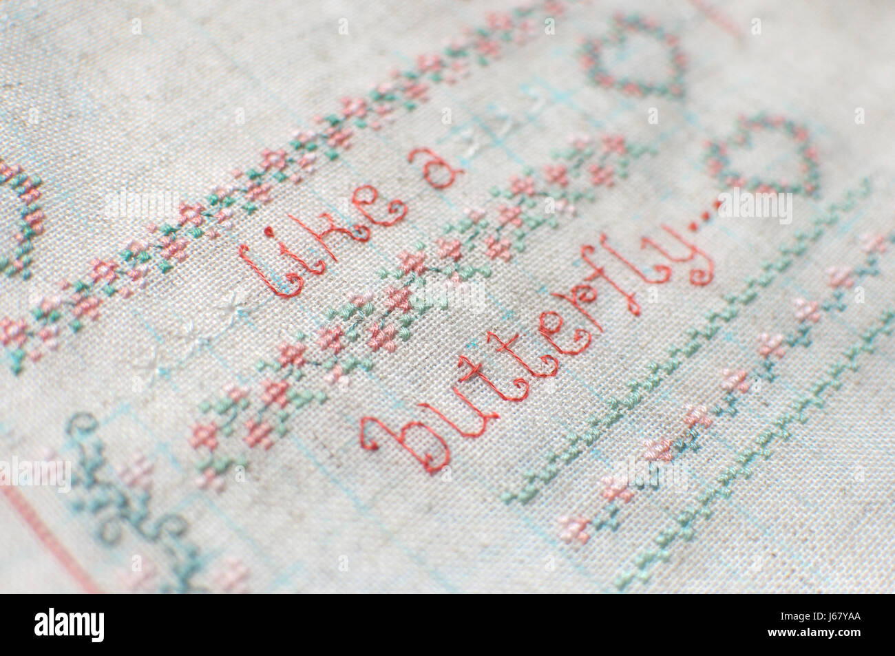 Cross stitch sampler hi-res stock photography and images - Alamy