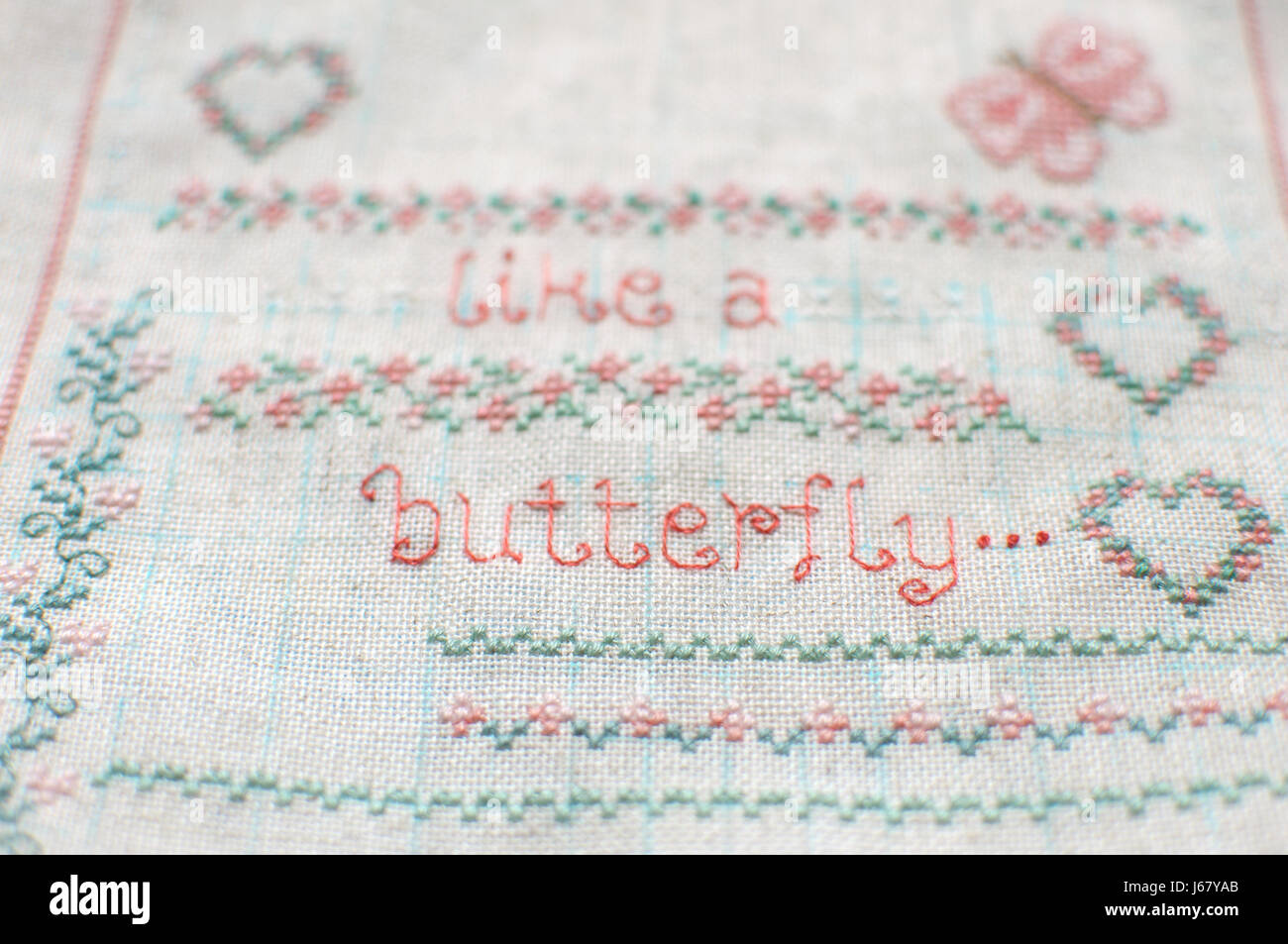 Sampler embroidery hi-res stock photography and images - Alamy