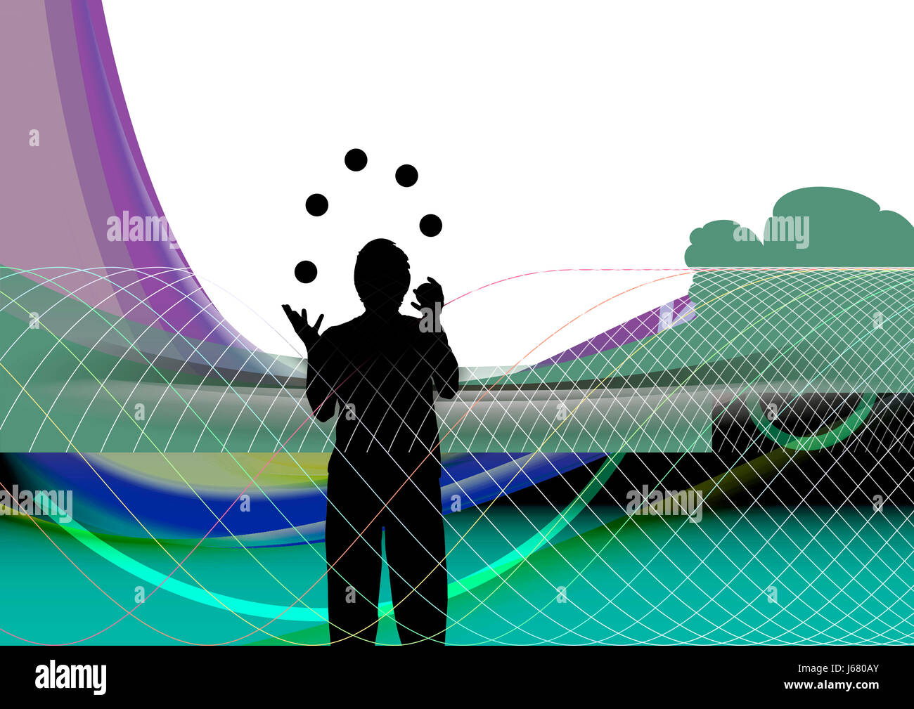 collage-human-nature-art copy space Stock Photo - Alamy