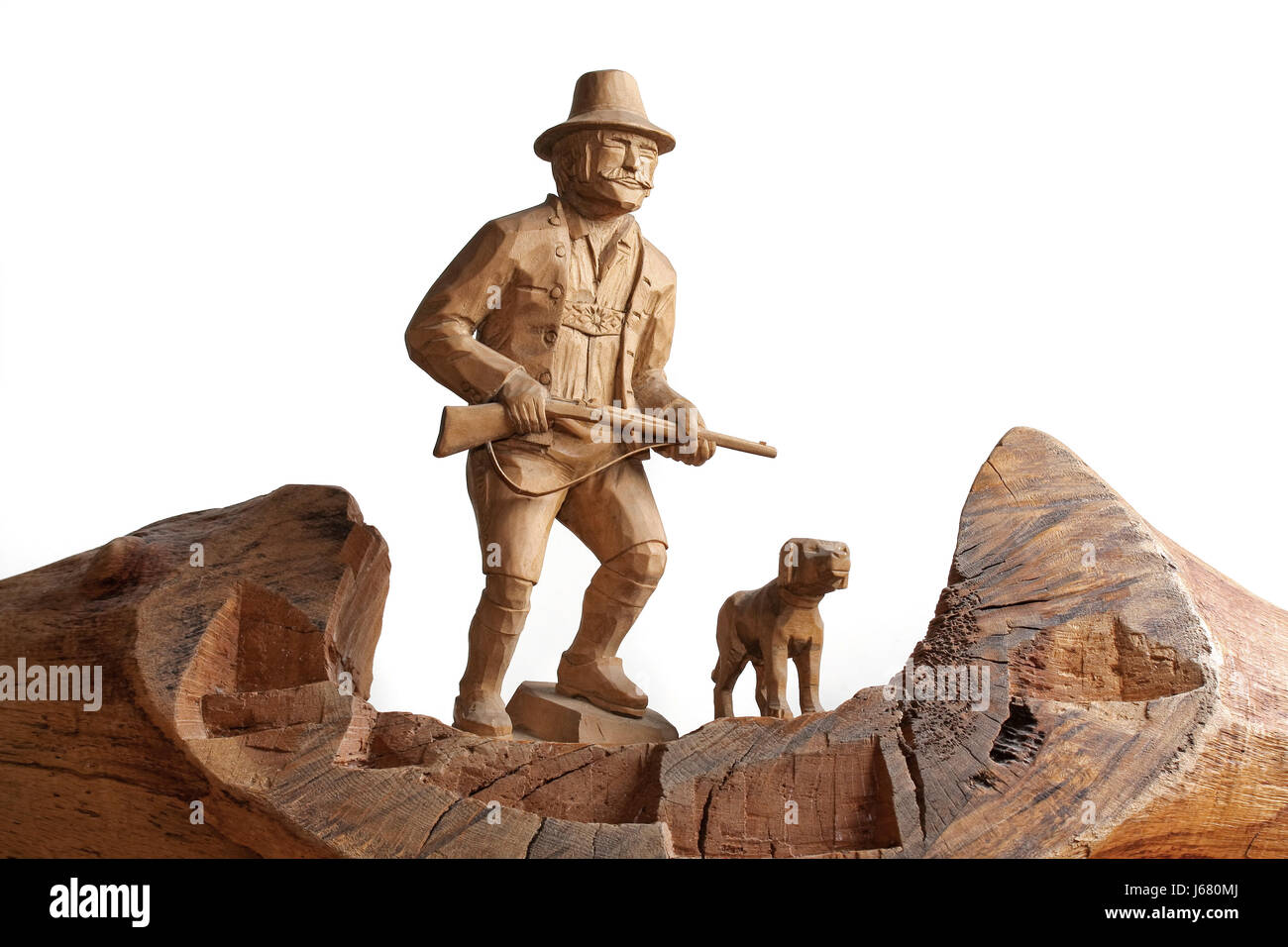 Dog wood sculpture hi-res stock photography and images - Alamy