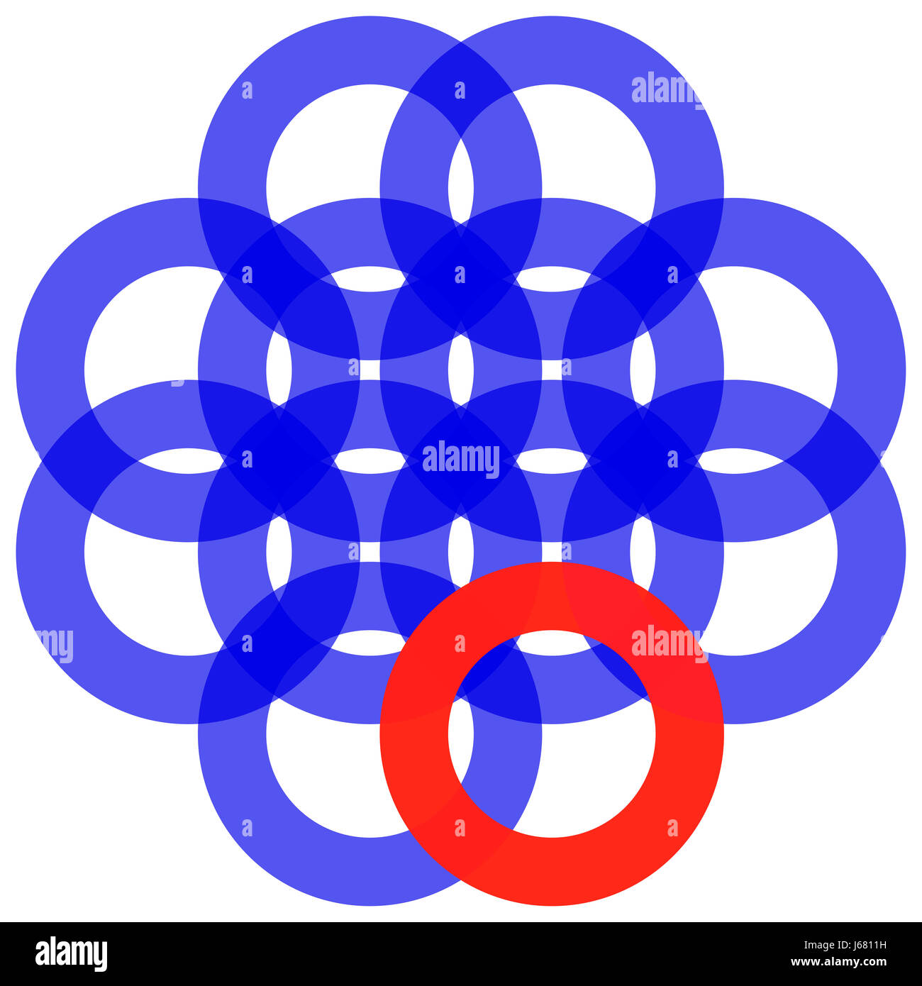 Lot circles Cut Out Stock Images & Pictures - Alamy
