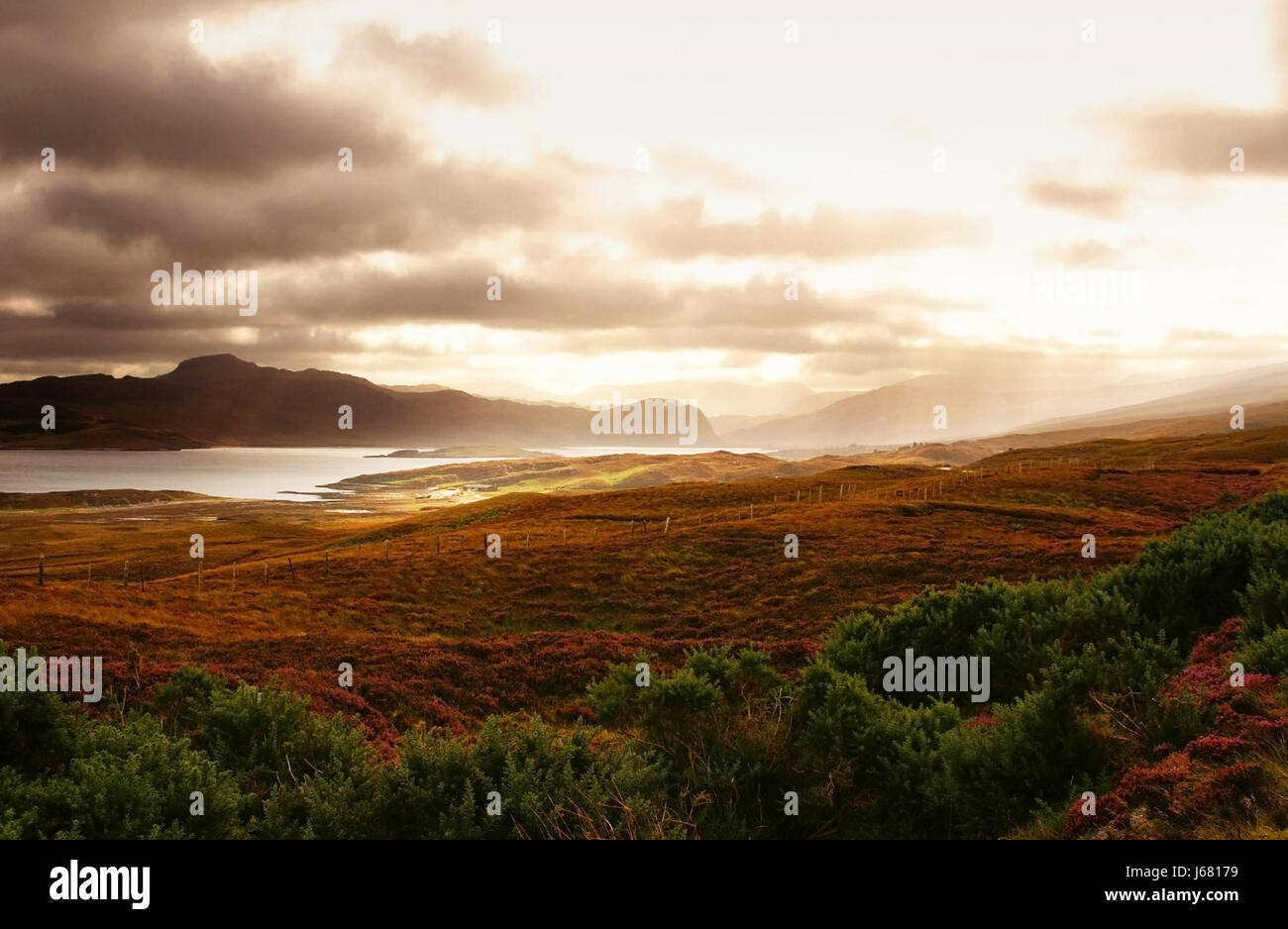 scotland highlands hill mountain see ocean landscape sunset scotland ...