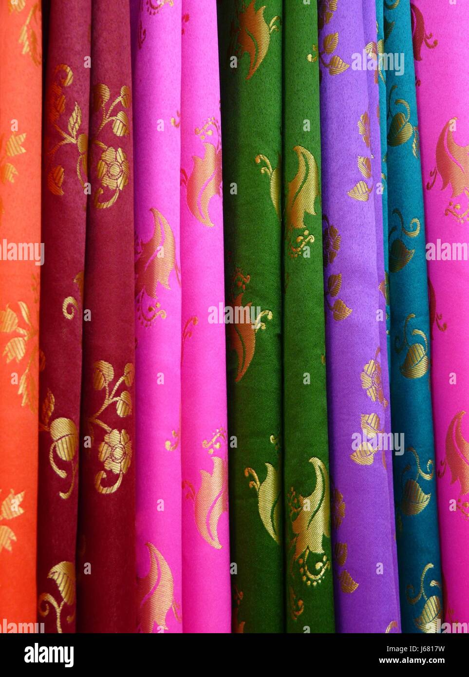 Richly patterned fabrics hi-res stock photography and images - Alamy