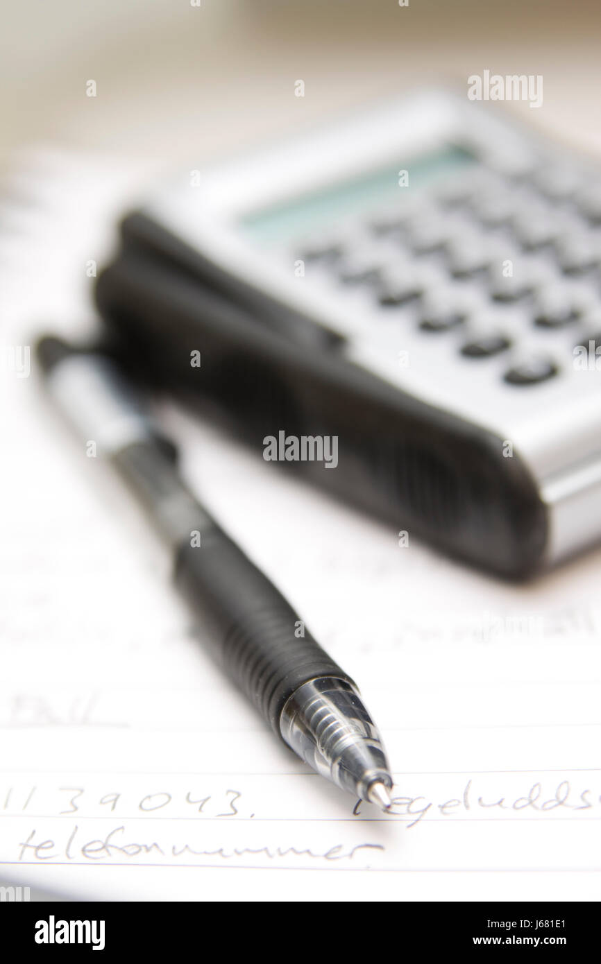 calculator accounting calculating counting numbers bookkeeping pen ...