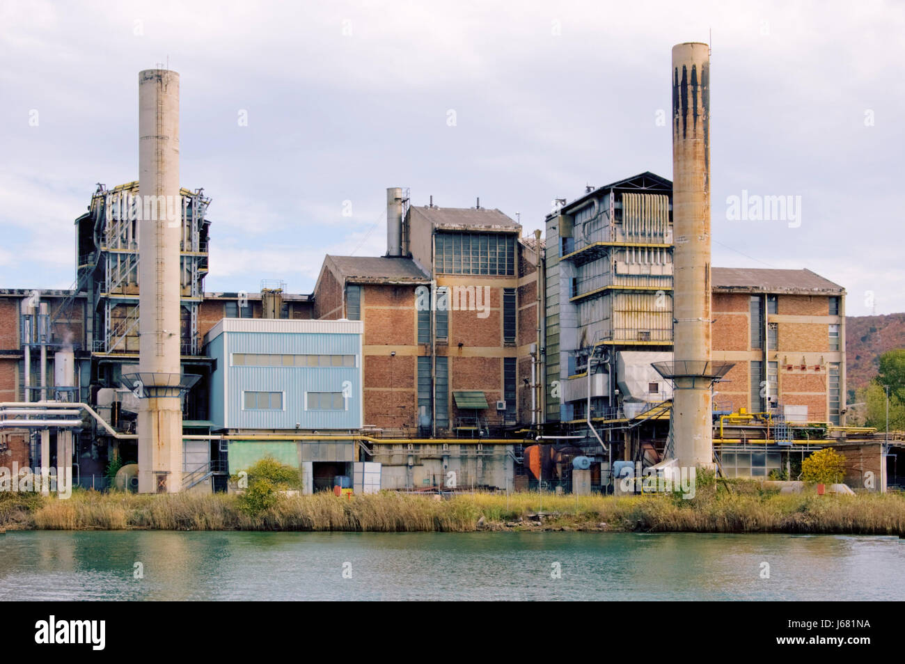 industry industrial work factory building smoke smoking smokes fume ...