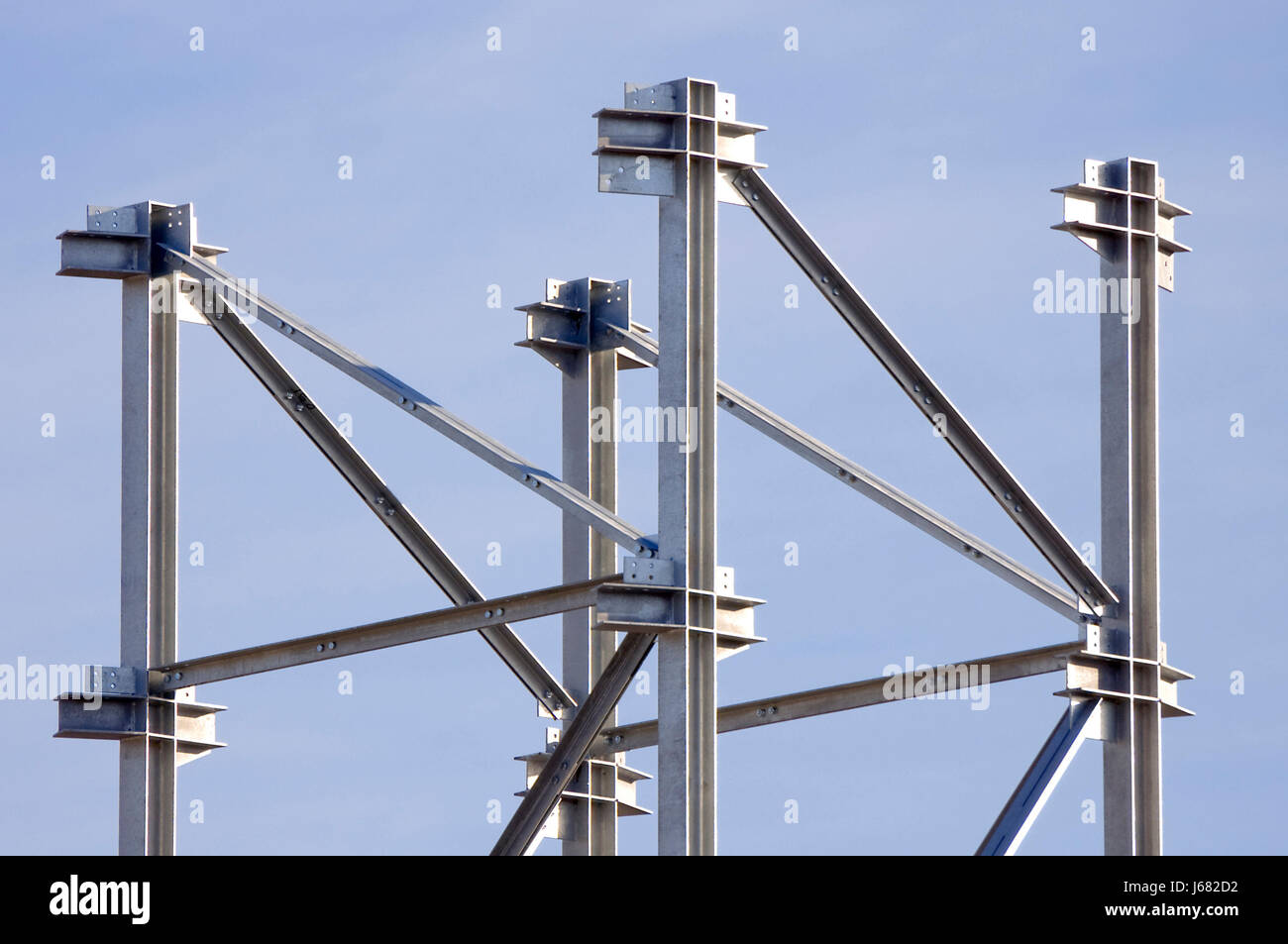 industry industrial steel frame framework construction blue industry ...