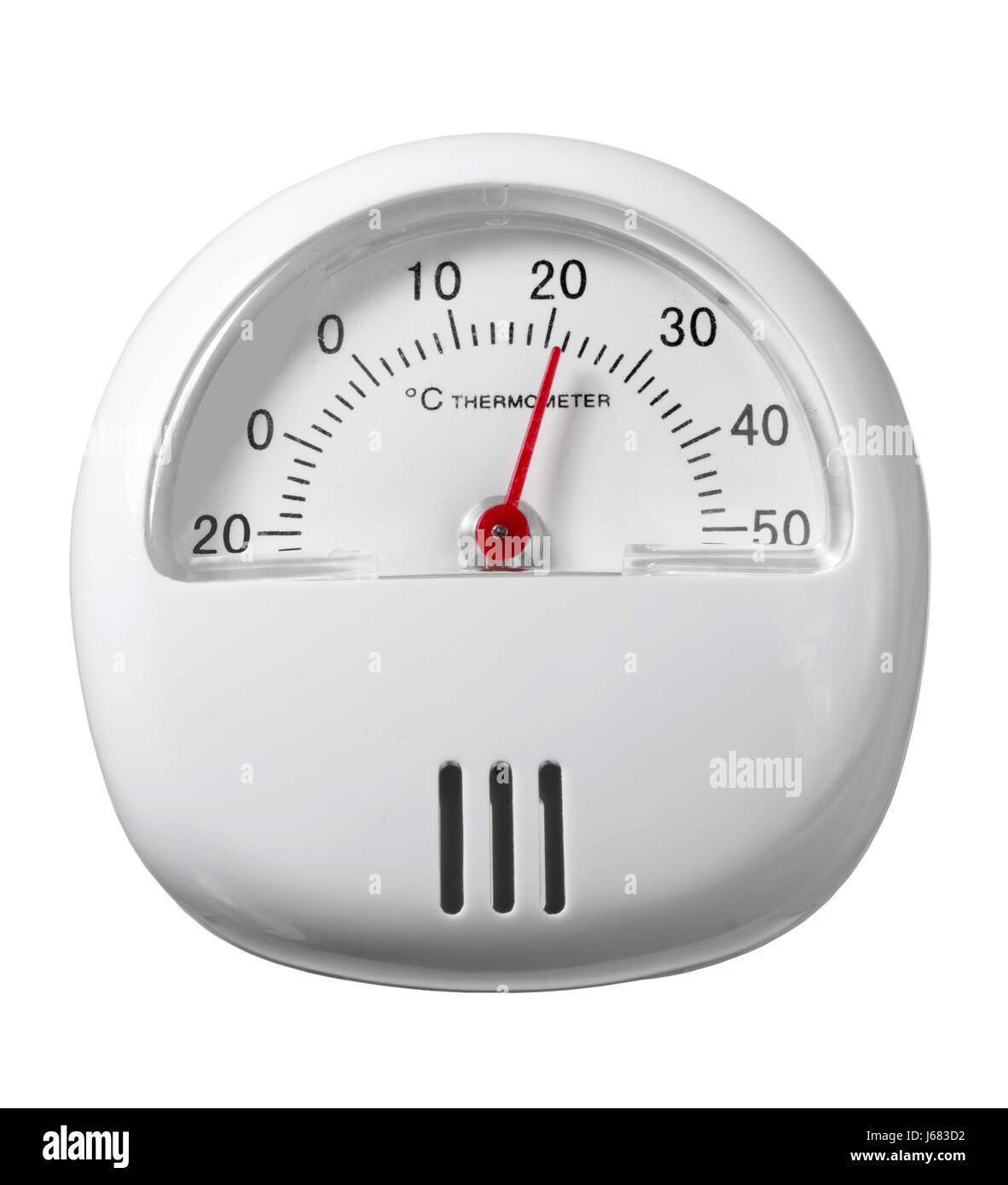 Thermometer on White Background Stock Photo - Alamy