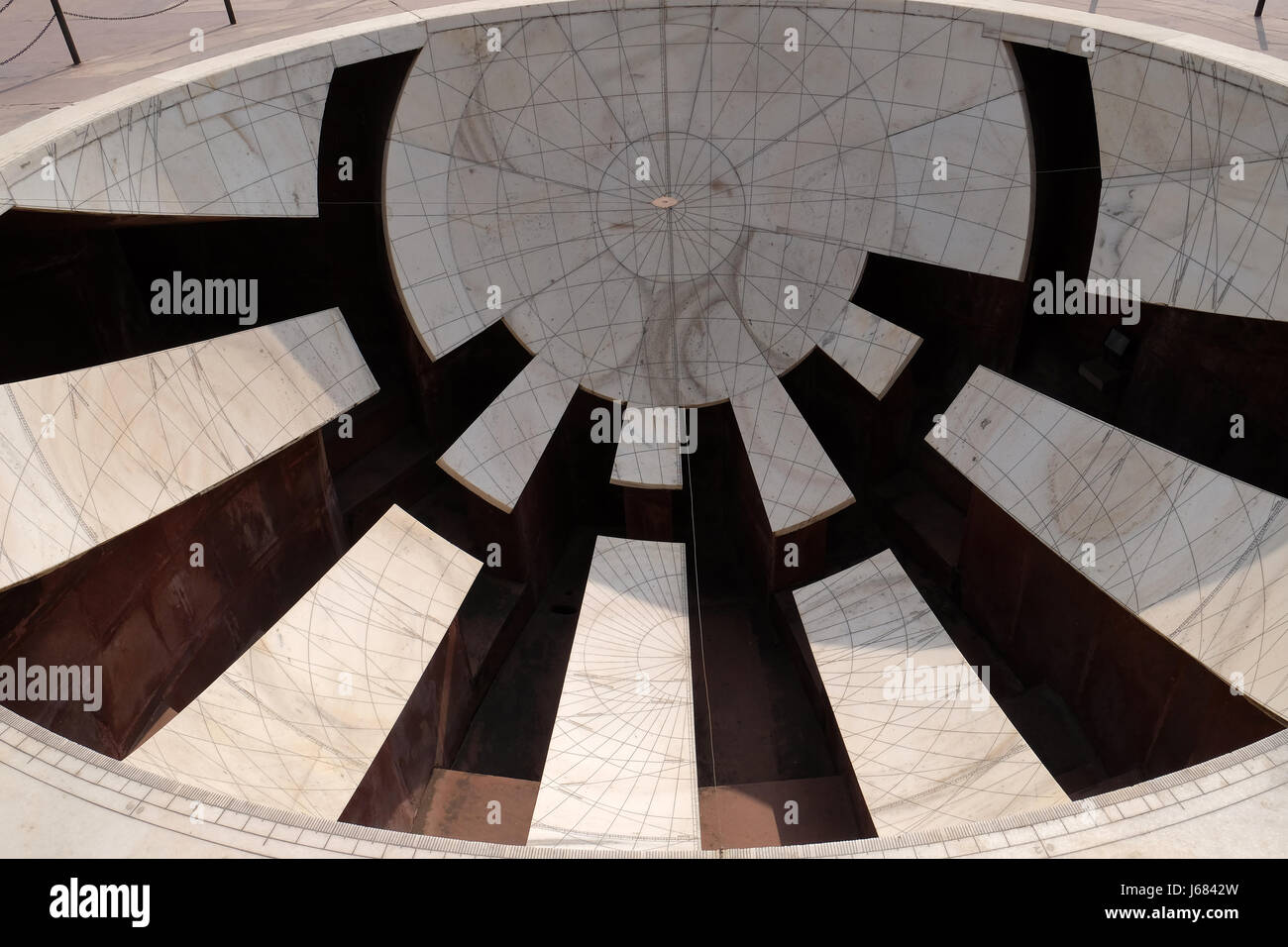 Detail of the Jai Prakash Yantra, a sundial which measures altitudes ...
