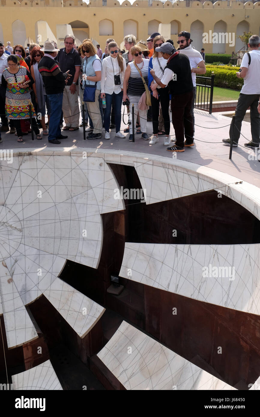 Detail of the Jai Prakash Yantra, a sundial which measures altitudes ...