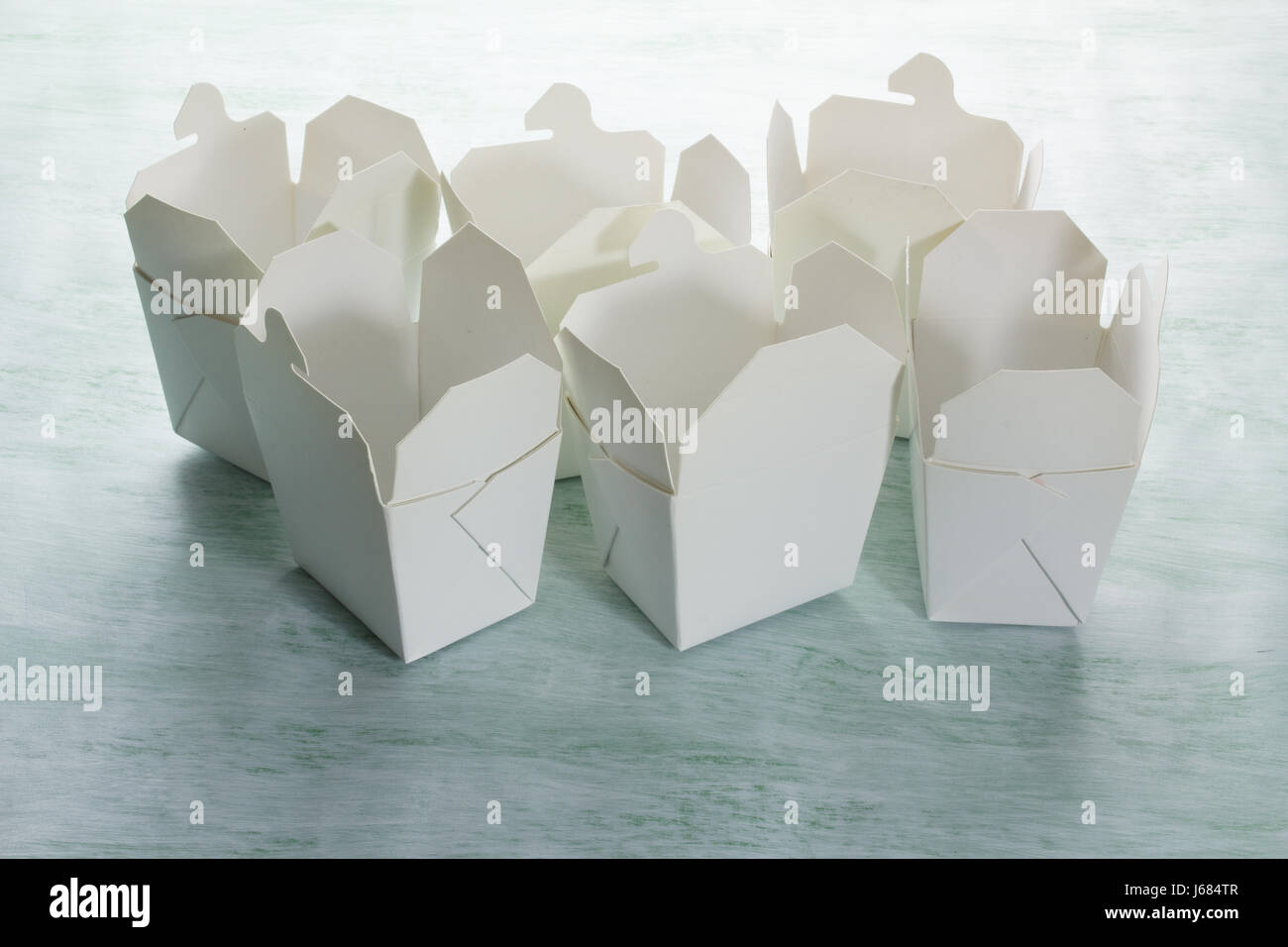 Food Boxes on Texture Background Stock Photo - Alamy