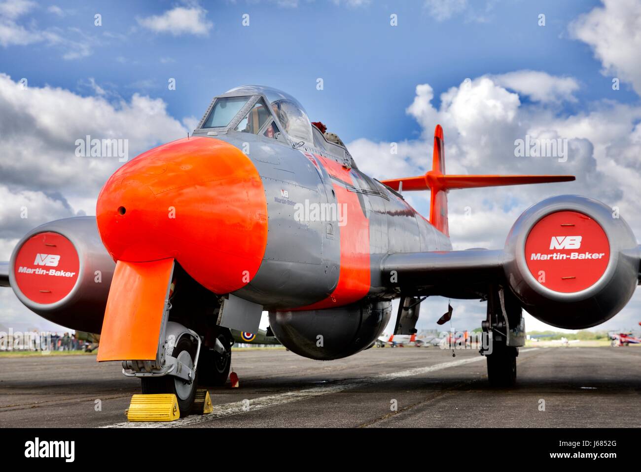 Martin Baker Gloster Meteor T7 Stock Photo - Alamy