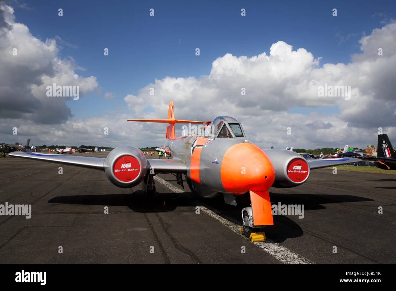 Martin Baker Gloster Meteor T7 Stock Photo - Alamy