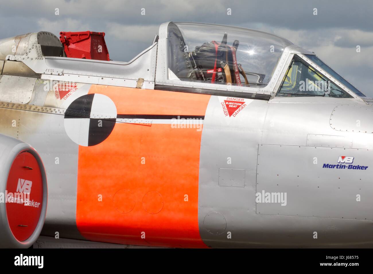 Martin Baker Gloster Meteor T7 Stock Photo - Alamy