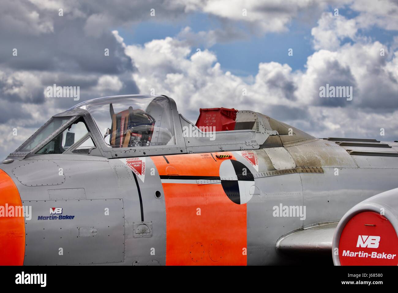 Martin Baker Gloster Meteor T7 Stock Photo - Alamy