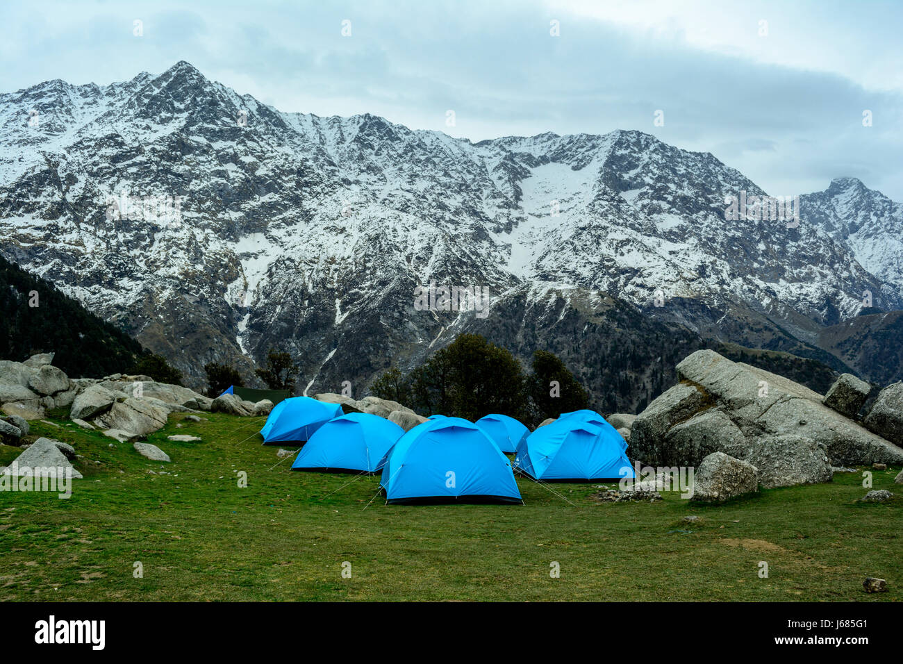 Triund trek hi-res stock photography and images - Alamy