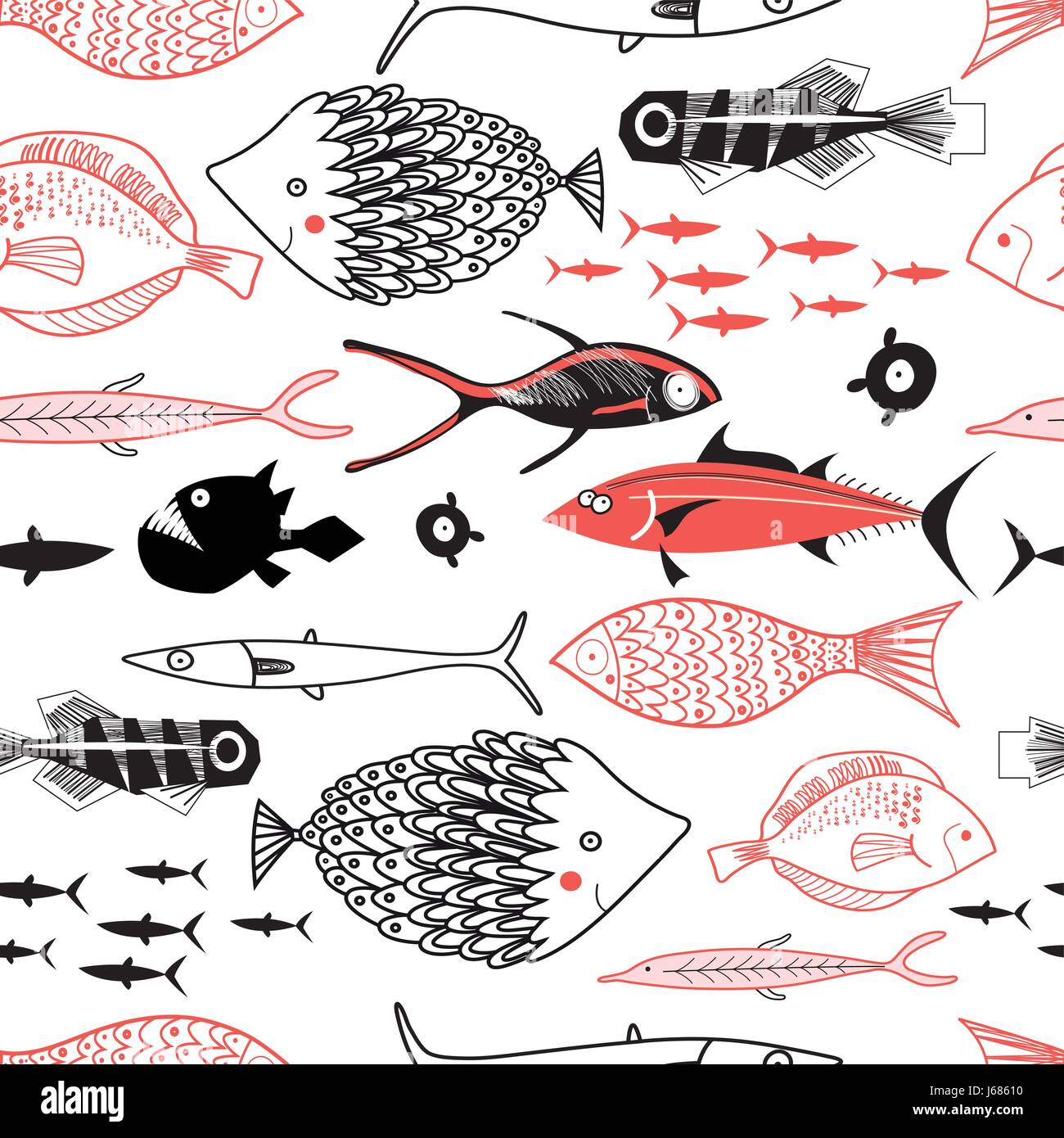 Vector graphics of a sea pattern Stock Vector Image & Art - Alamy