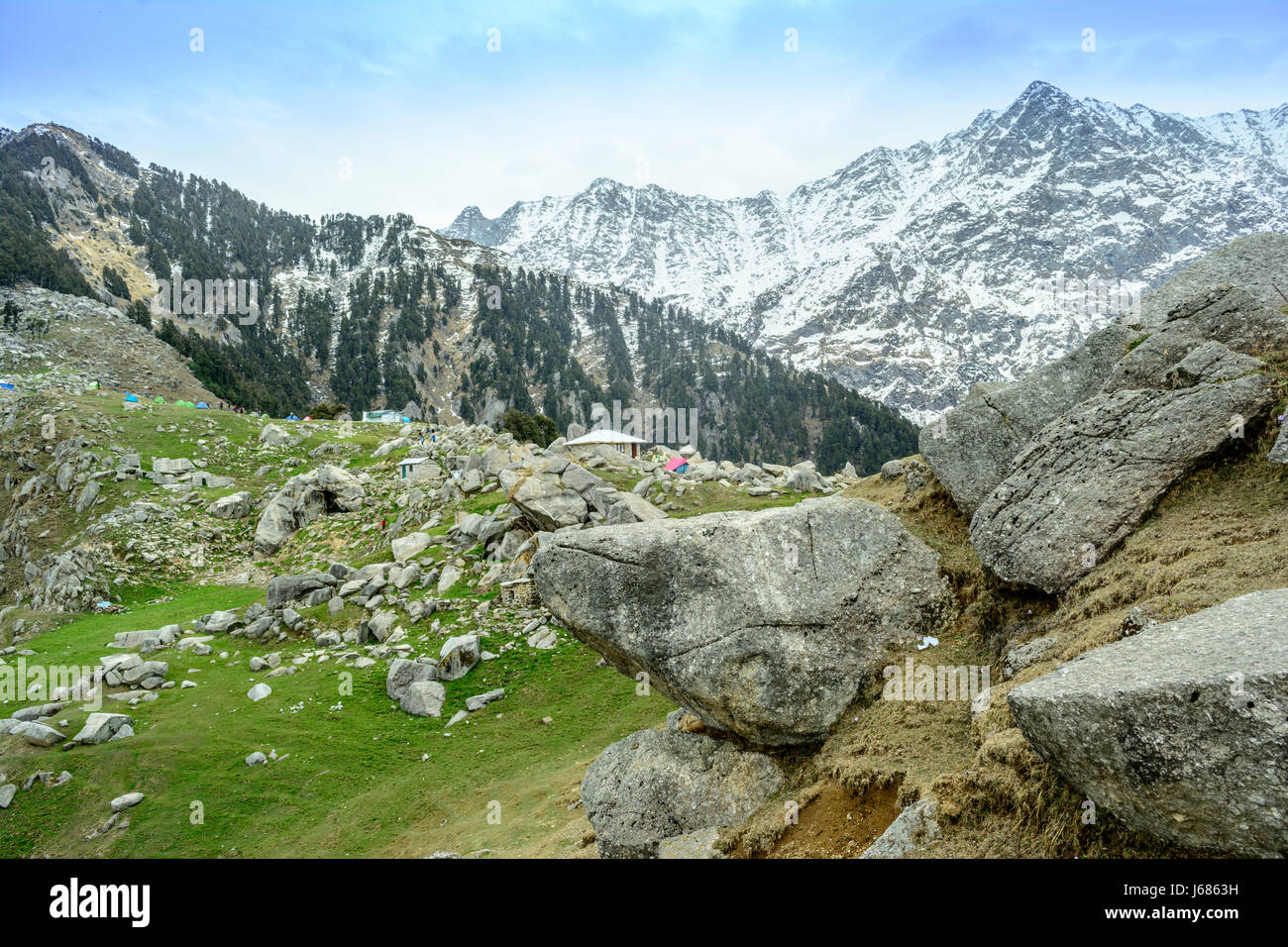 Triund trek hi-res stock photography and images - Alamy