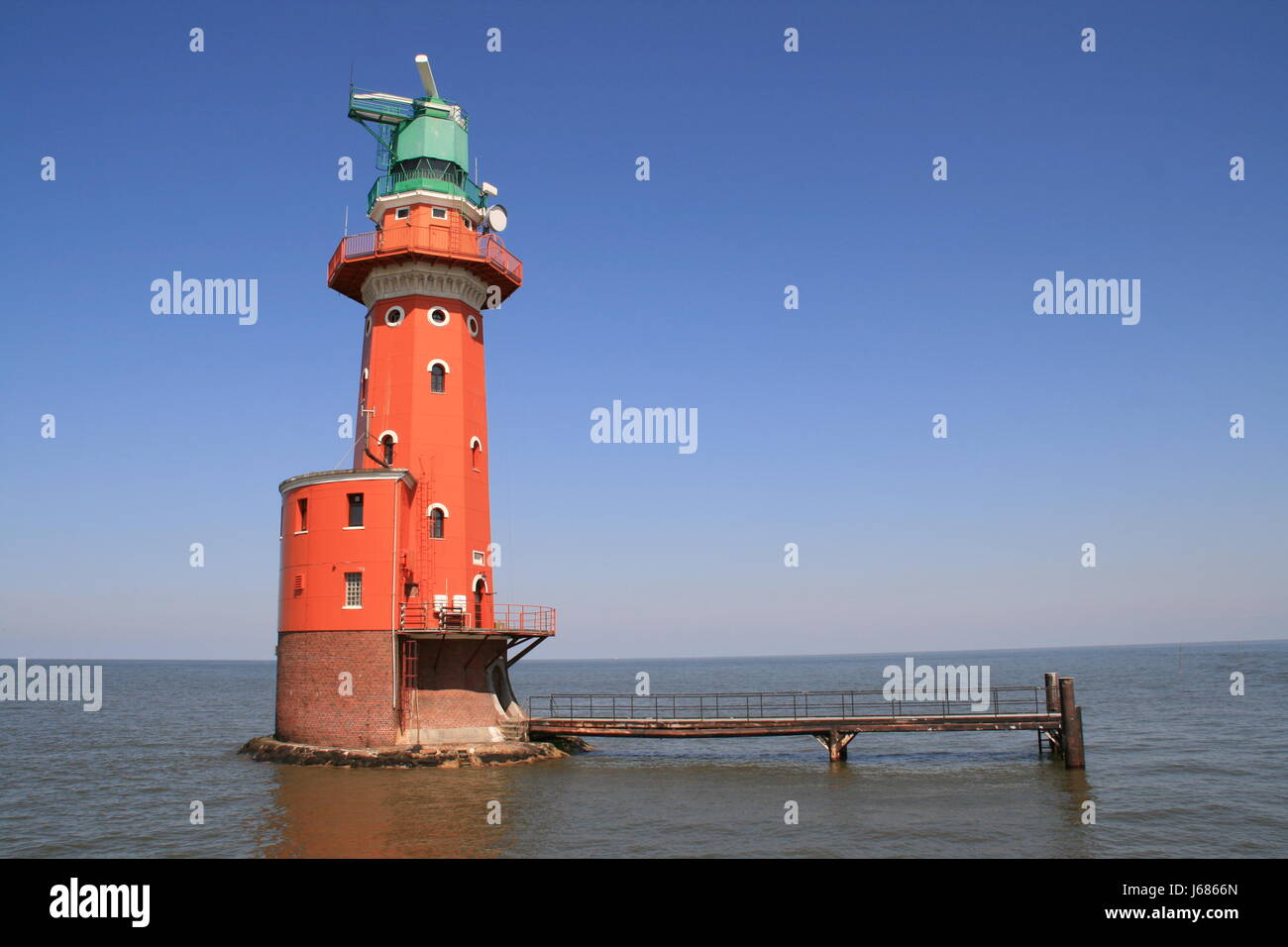 water north sea salt water sea ocean bridge radar weser beacon ...