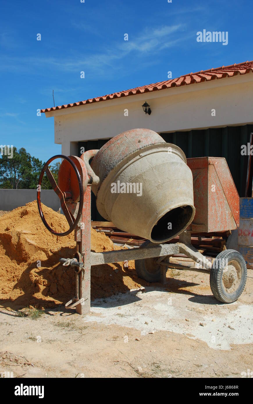 tool industrial equipment cement scene location site machine ...