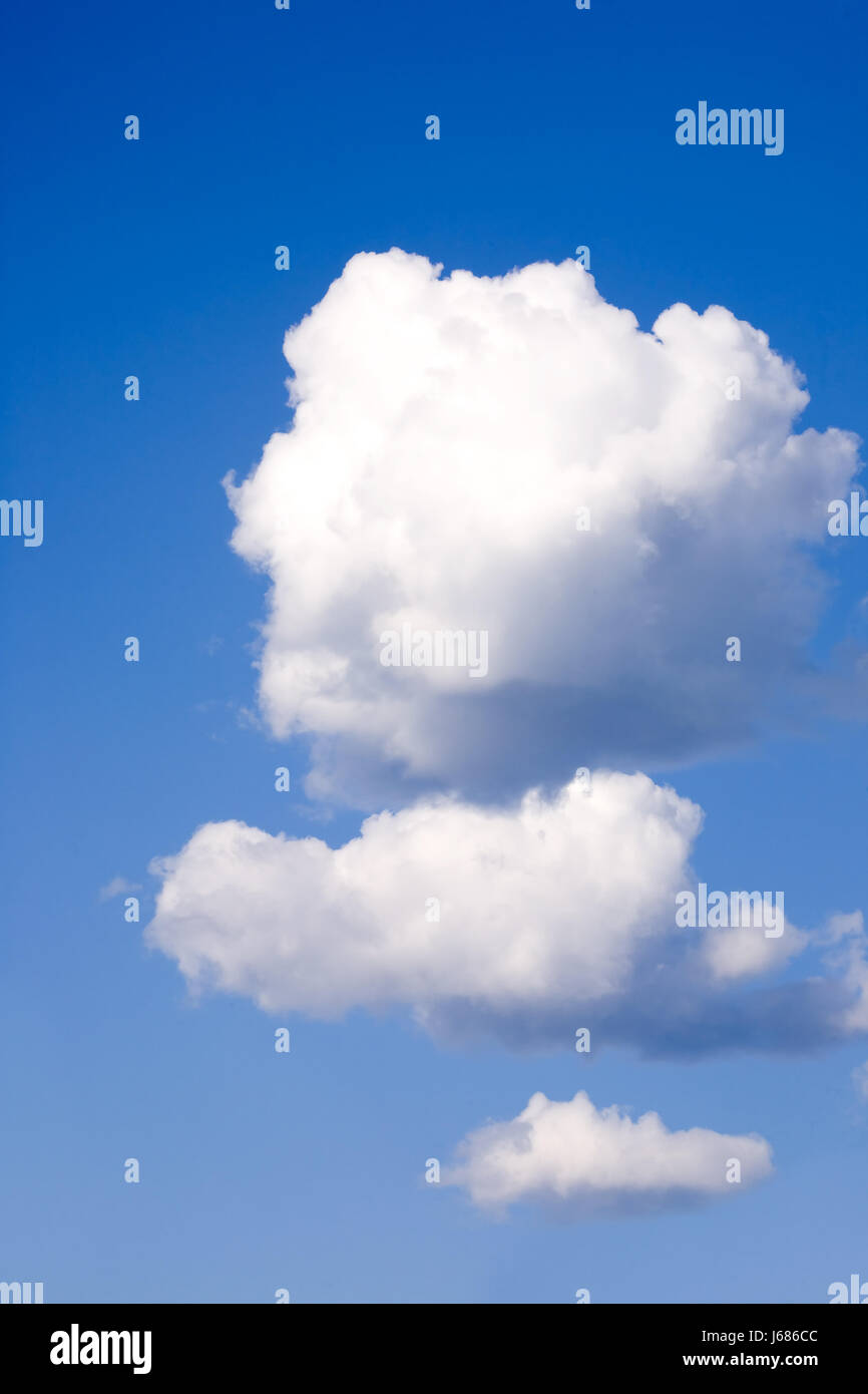 blue single isolated cloud atmosphere three weather fluff fluffy simple ...