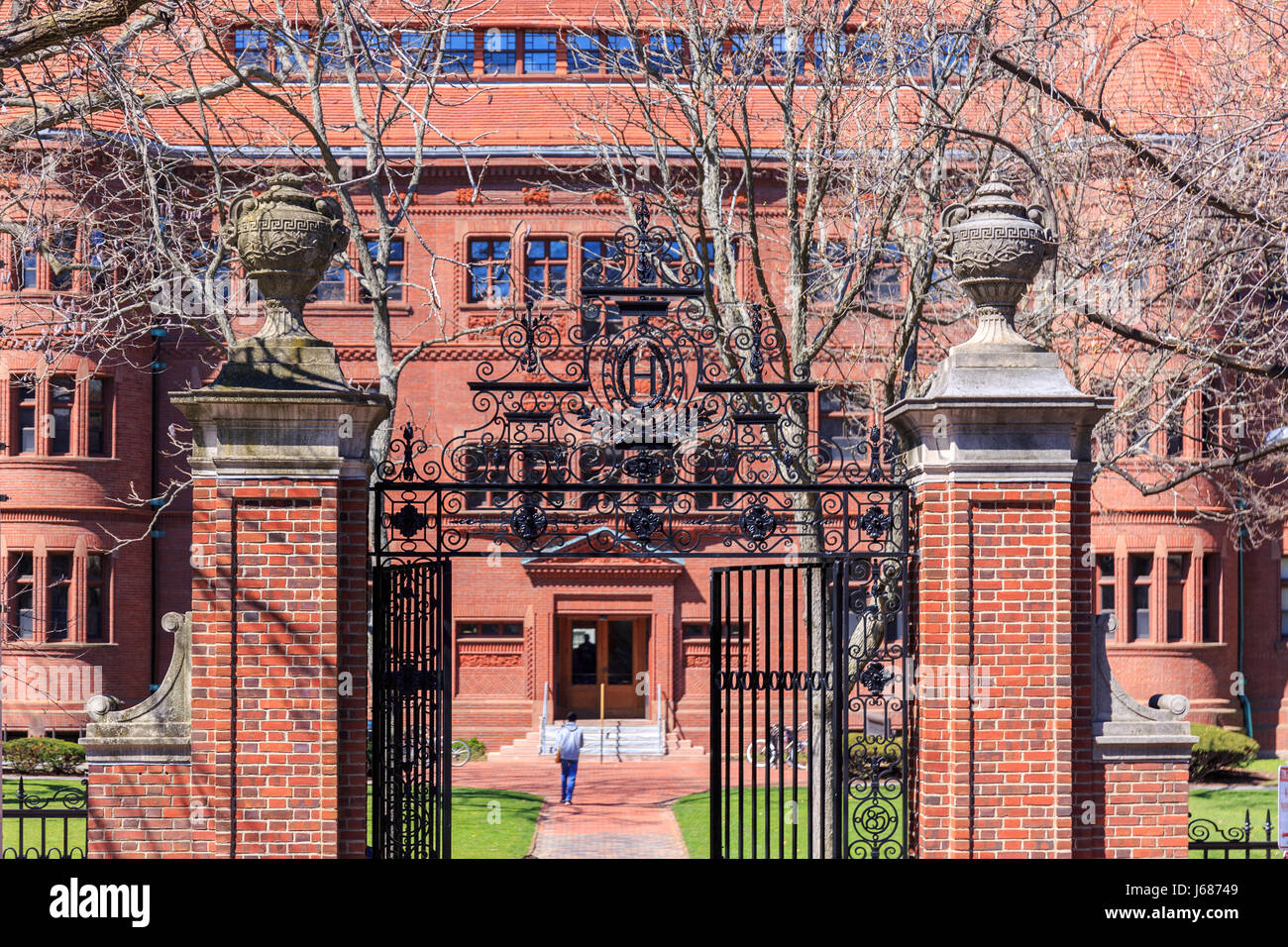 Sever Gate at Harvard University campus in Cambridge, MA, USA Stock ...