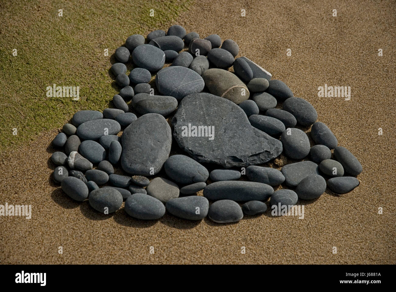 stone pebble heart sad rock outdoor dark pebble negative heart ...