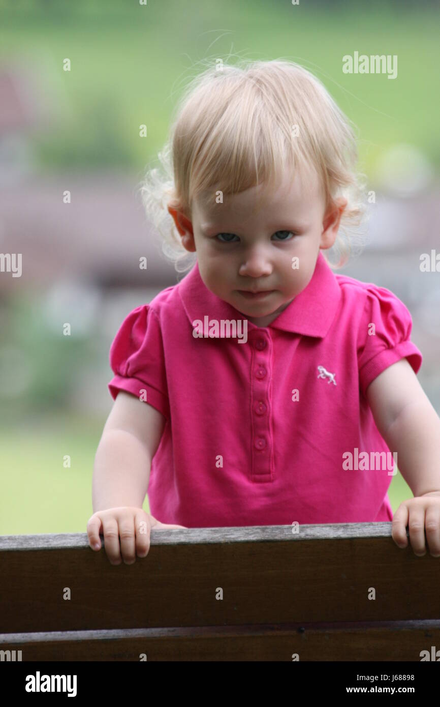 mimic art fierce expression entice childhood child blond curls ...