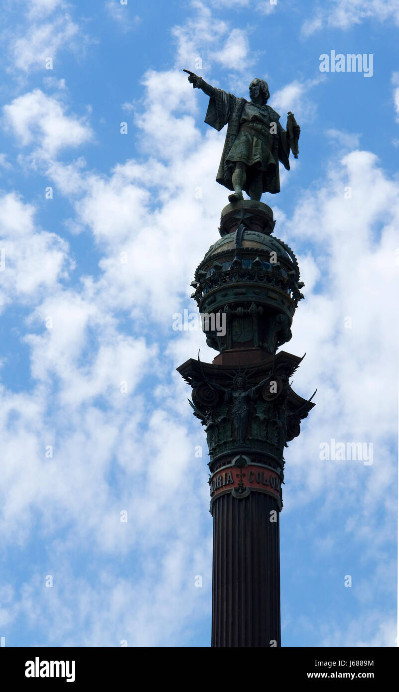 christopher columbus in barcelona Stock Photo - Alamy