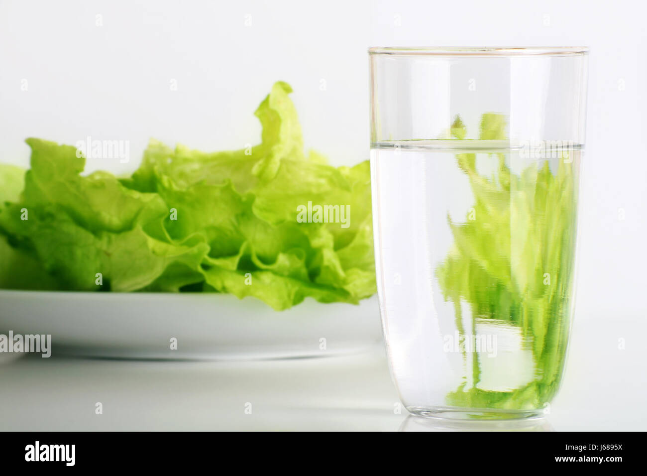 salad and water Stock Photo - Alamy
