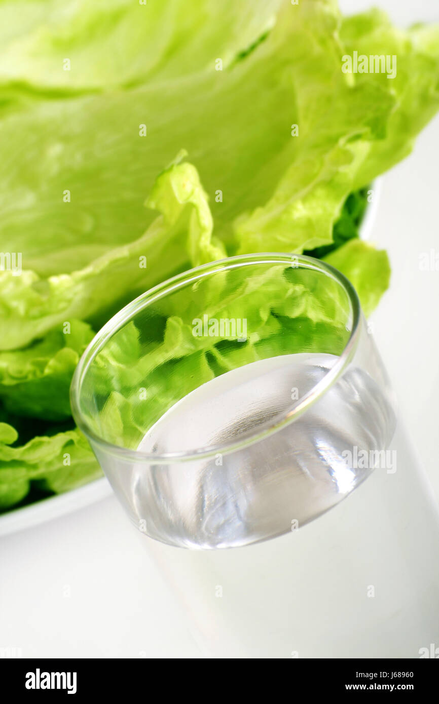 salad and water Stock Photo - Alamy