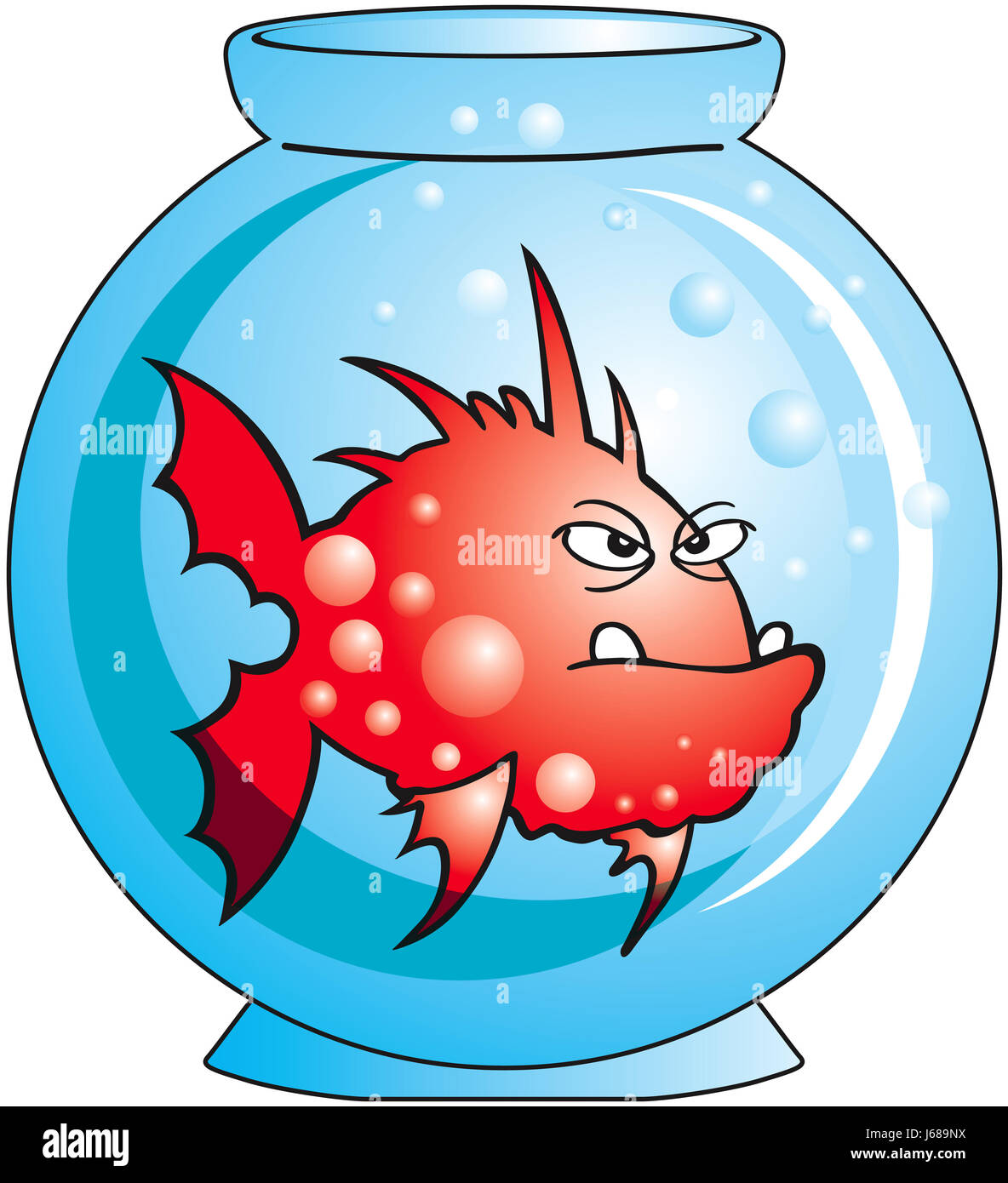 Angry fish cartoon hi-res stock photography and images - Alamy