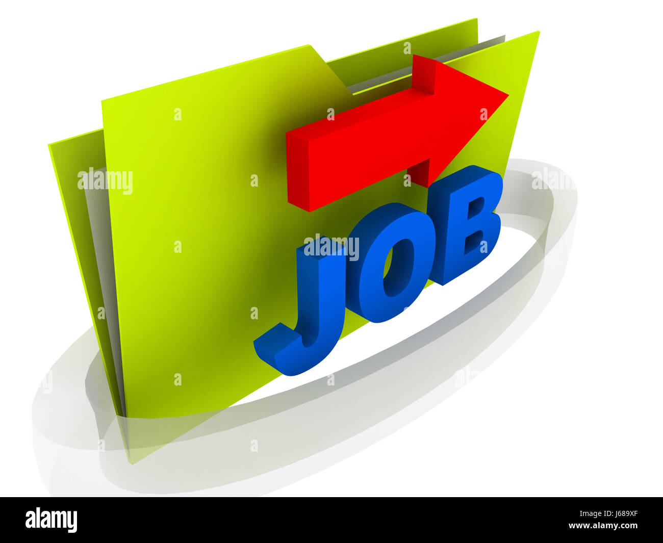 job icon folder arrow work labor job isolated illustration data ...