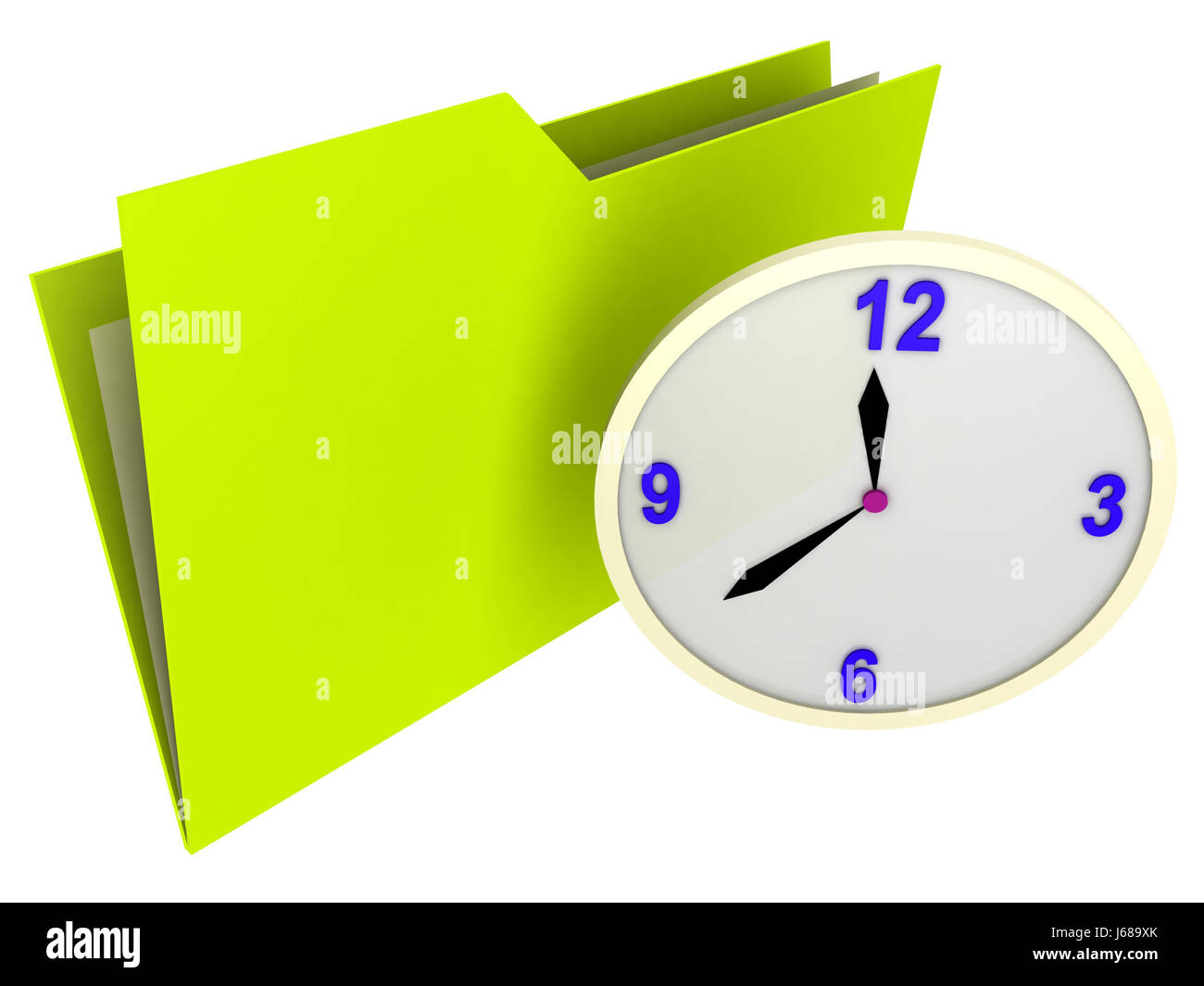 watch sign icon folder isolated clock date time time indication ...