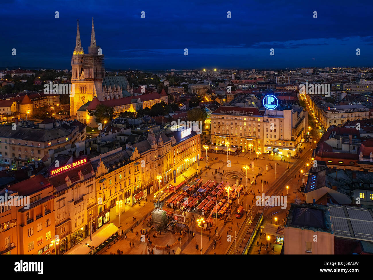 Zagreb panorama view hi-res stock photography and images - Alamy