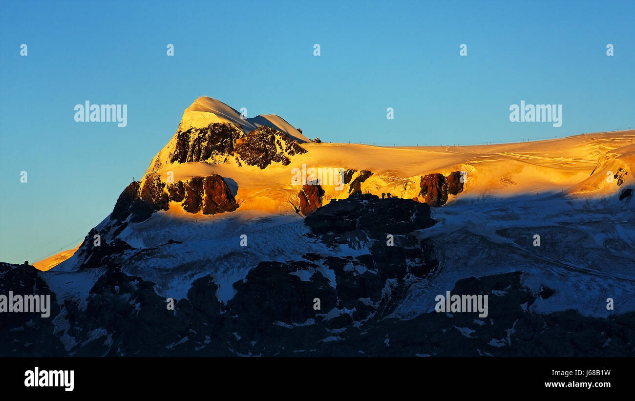 Breithorn sunset hi-res stock photography and images - Alamy
