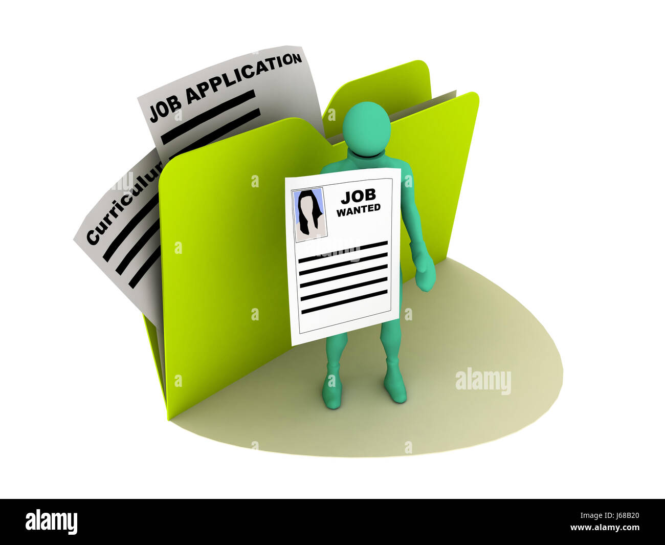job icon folder work labor application job isolated illustration ...