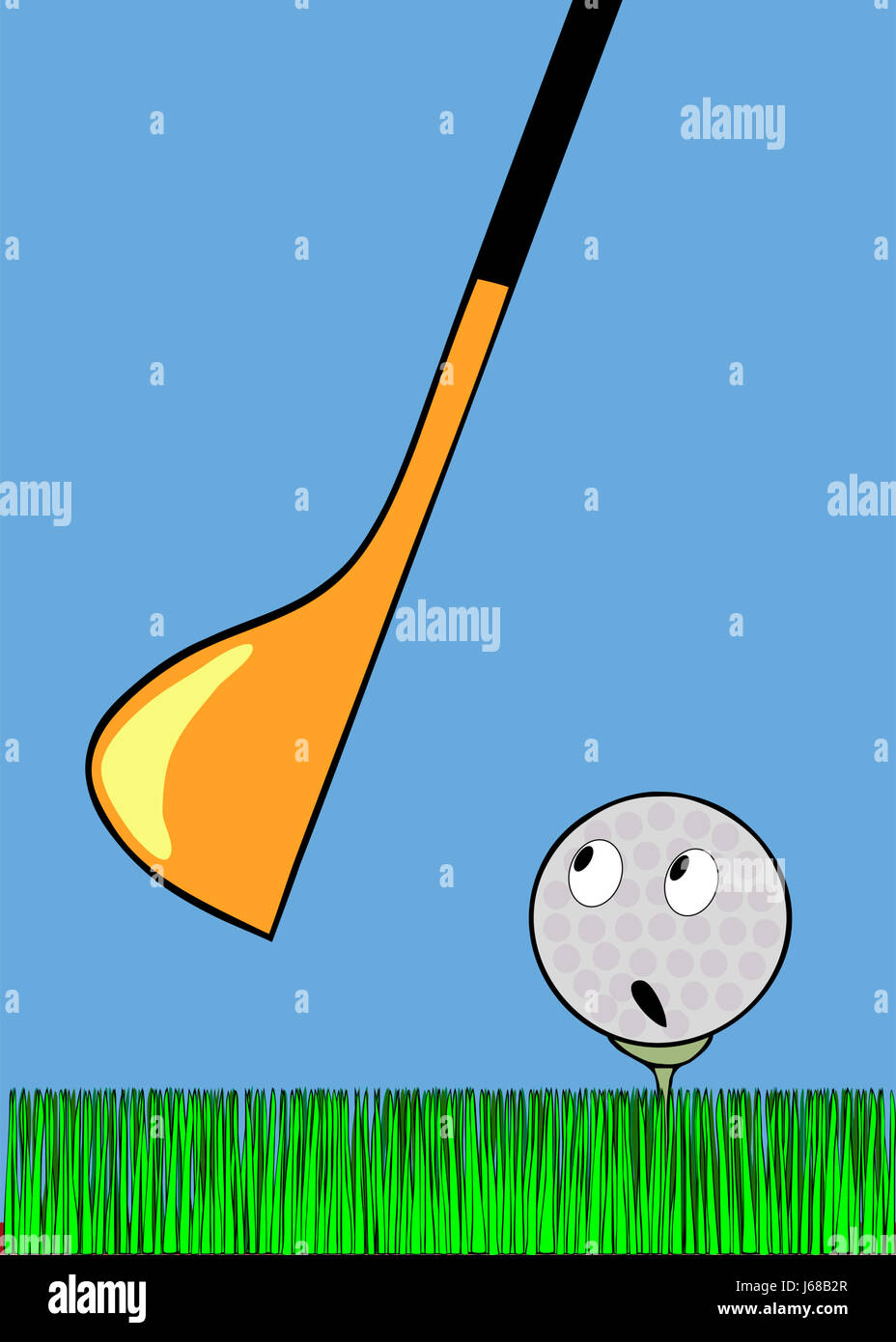 sport sports ball expression cartoon golf course comics detail spare ...