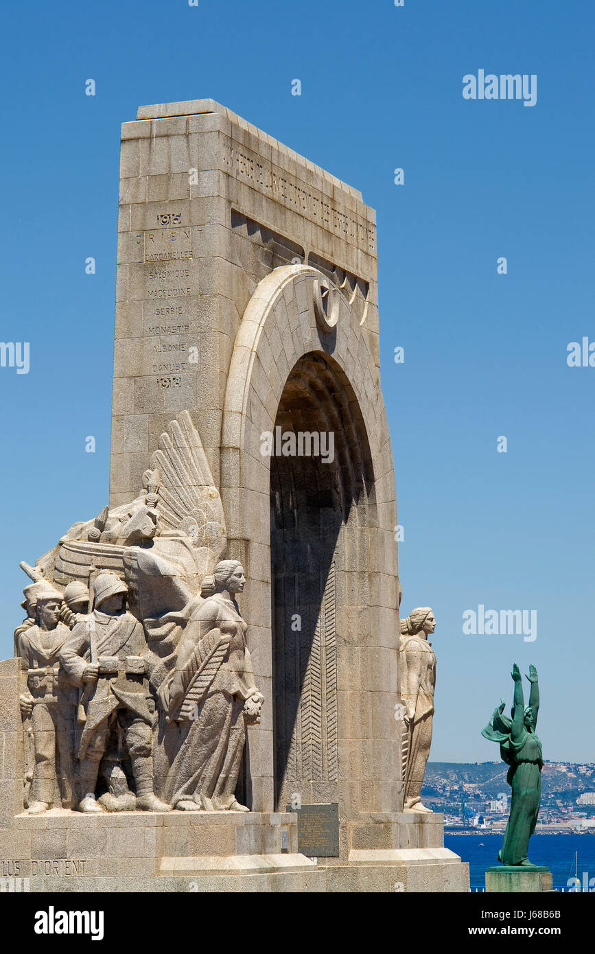 historical memorial arch in marseille Stock Photo - Alamy