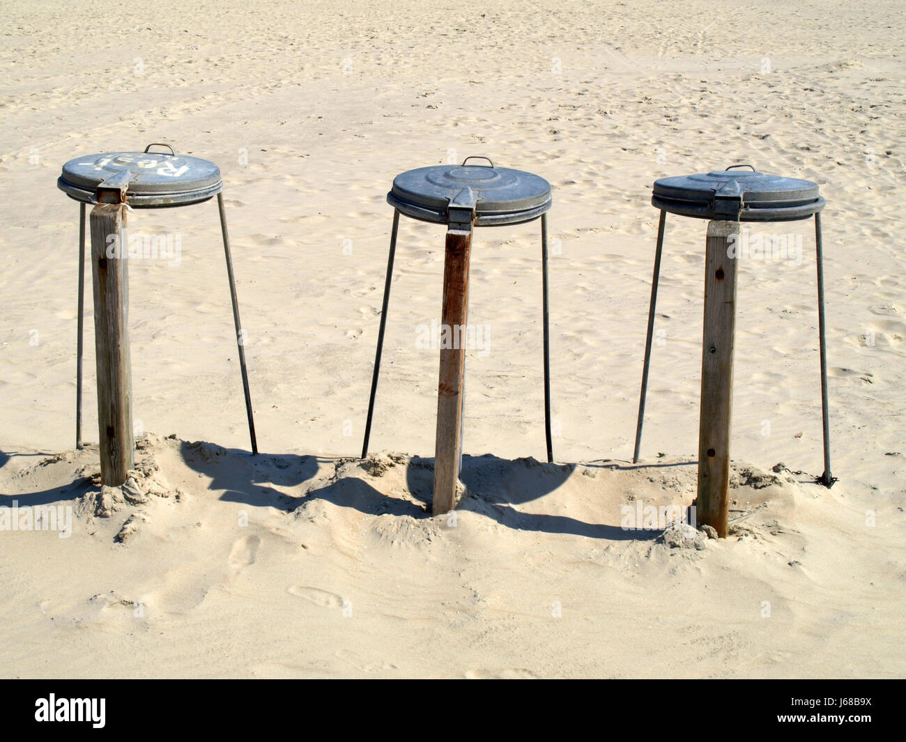 useless trash cans Stock Photo - Alamy