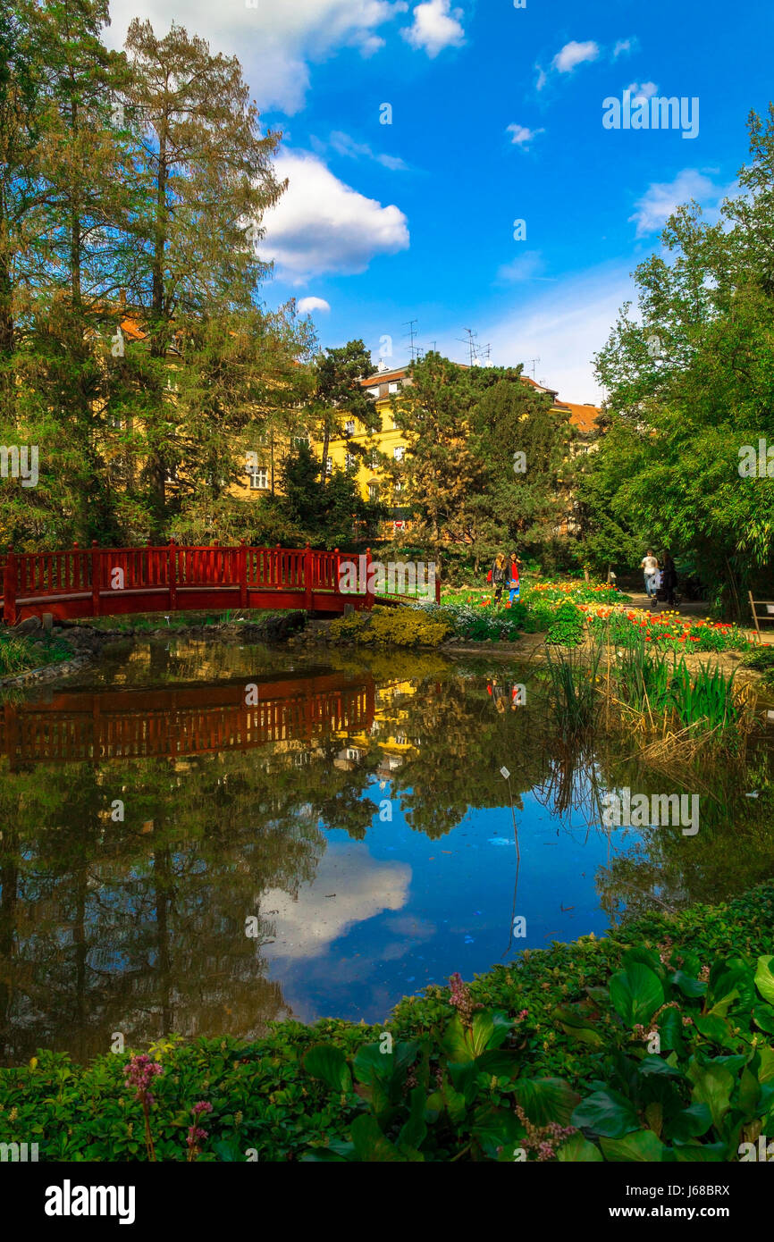 Oasis in botanical garden in Zagreb,Croatia Stock Photo - Alamy