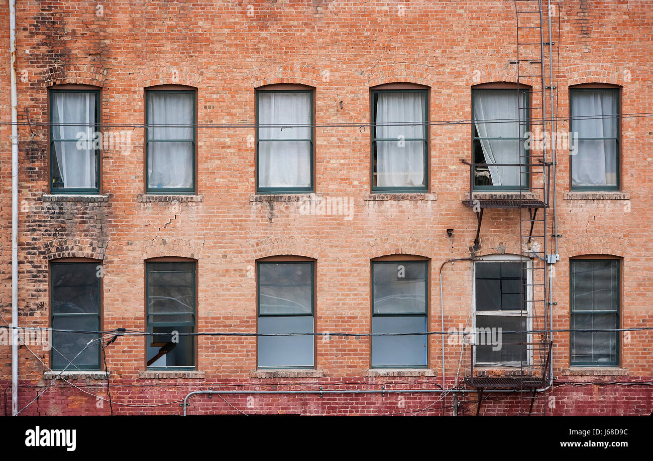 window porthole dormer window pane vintage curtain brick crack ladder ...