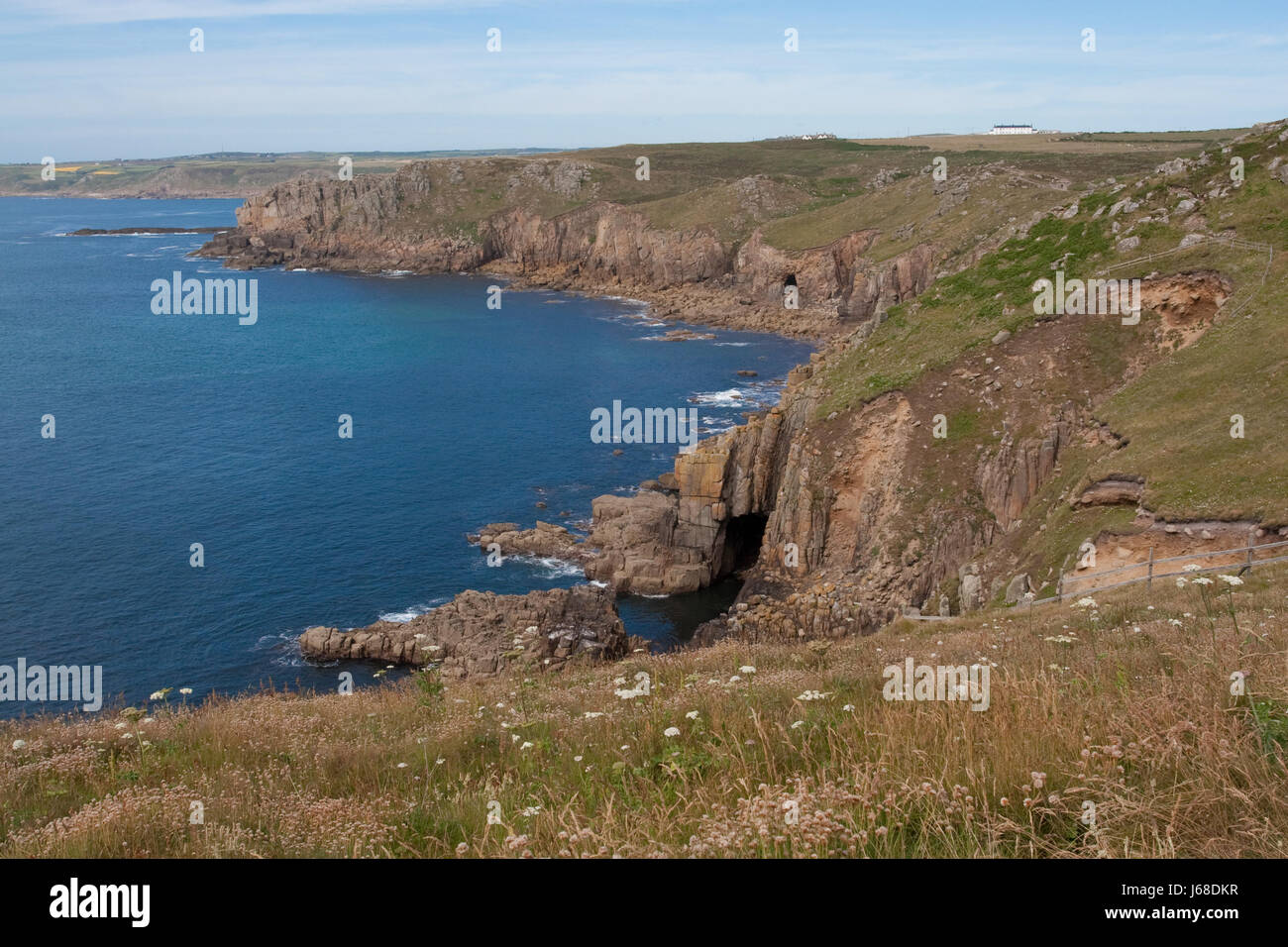 cliffs in cornwall Stock Photo - Alamy
