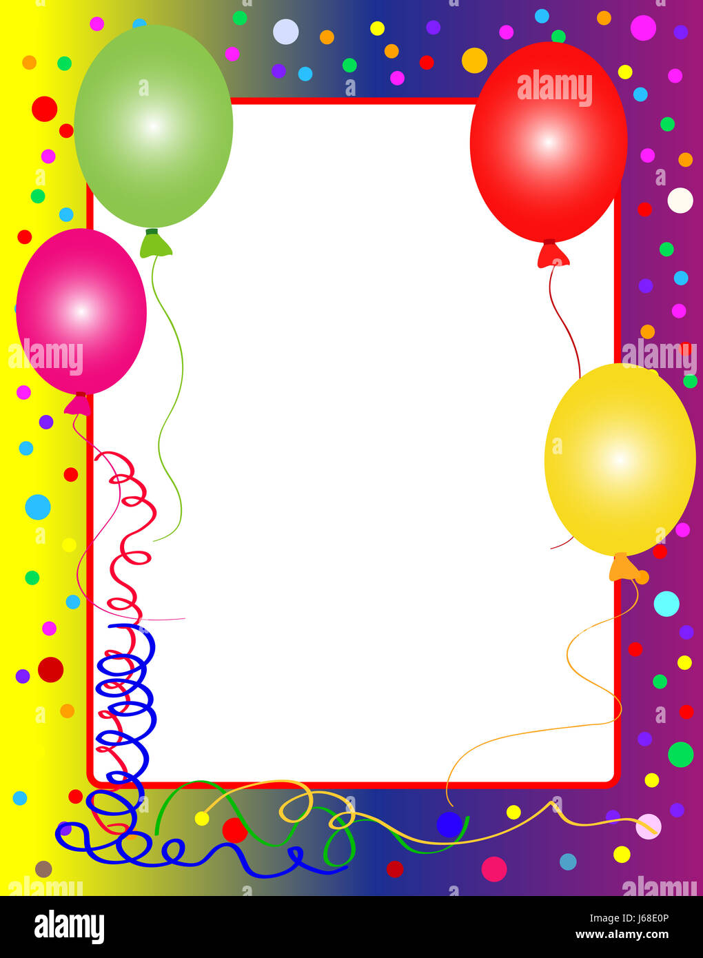 birthday card frame Stock Photo - Alamy
