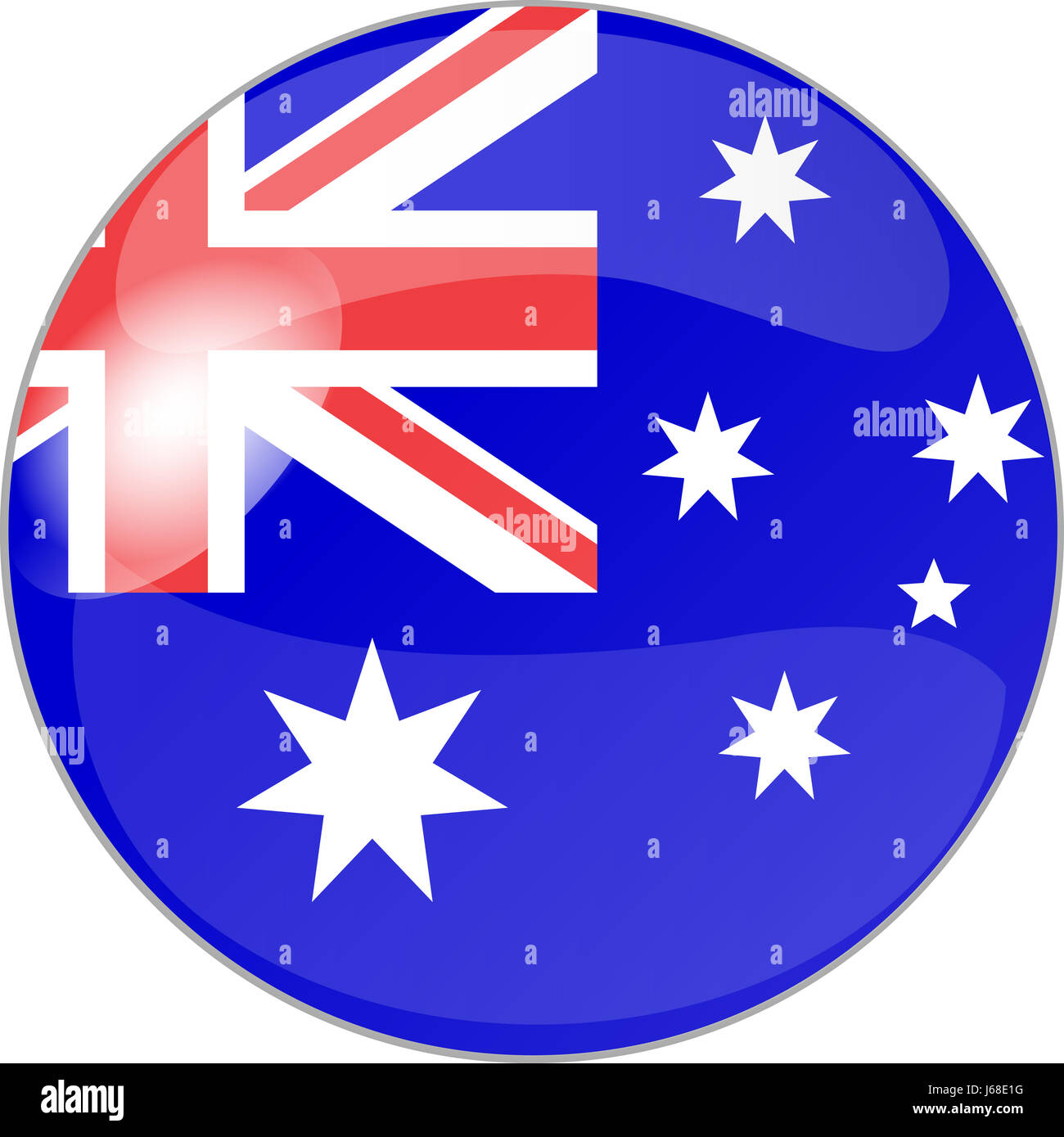 australia flag button nation complete perfect pictogram symbol ...