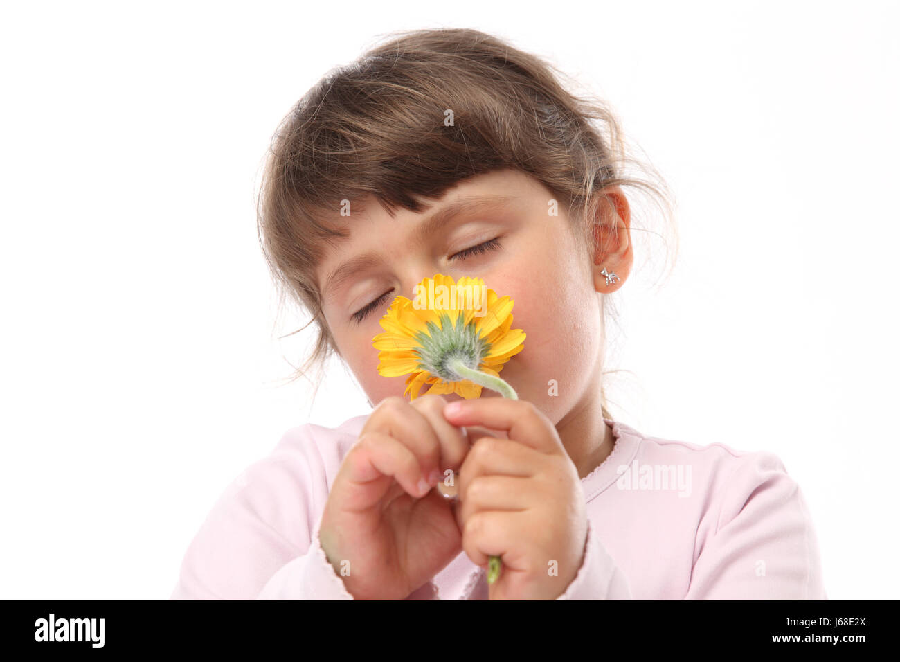 child and flower Stock Photo - Alamy