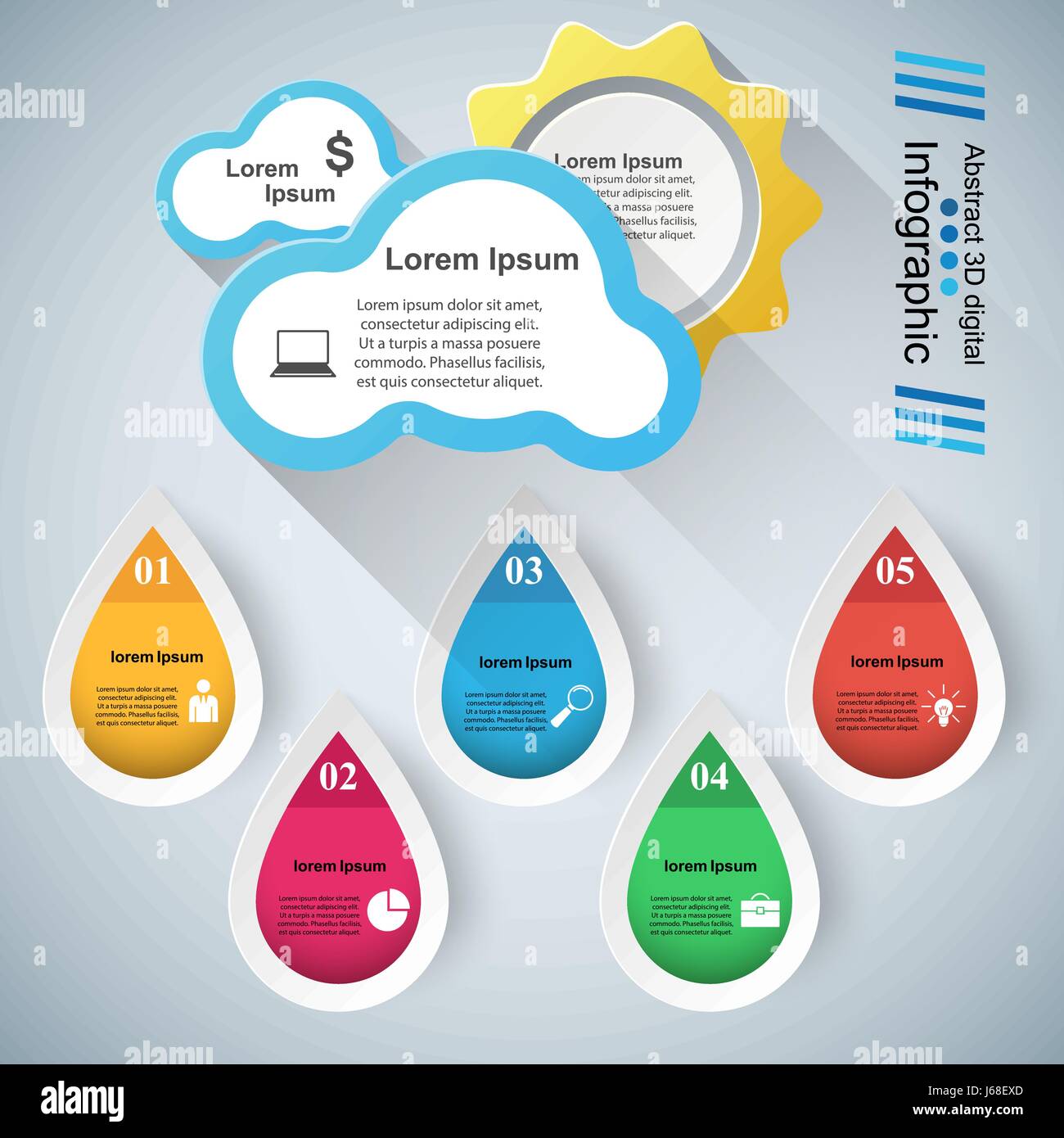 Weather forecast infographics design elements hi-res stock photography ...