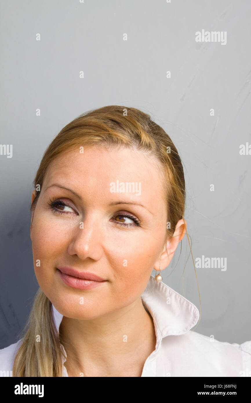 woman beautiful beauteously nice female look glancing see view looking ...