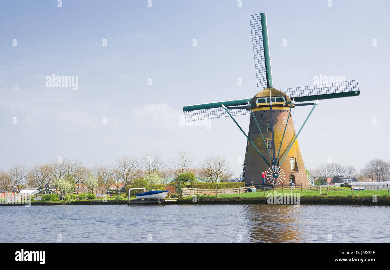holland netherlands windmill dutch farms water detail monument ...