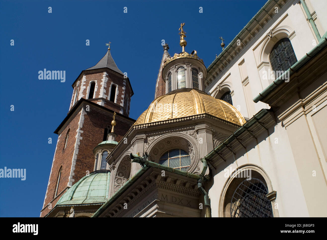 cathedral dome blank european caucasian golden landmark gold tower ...