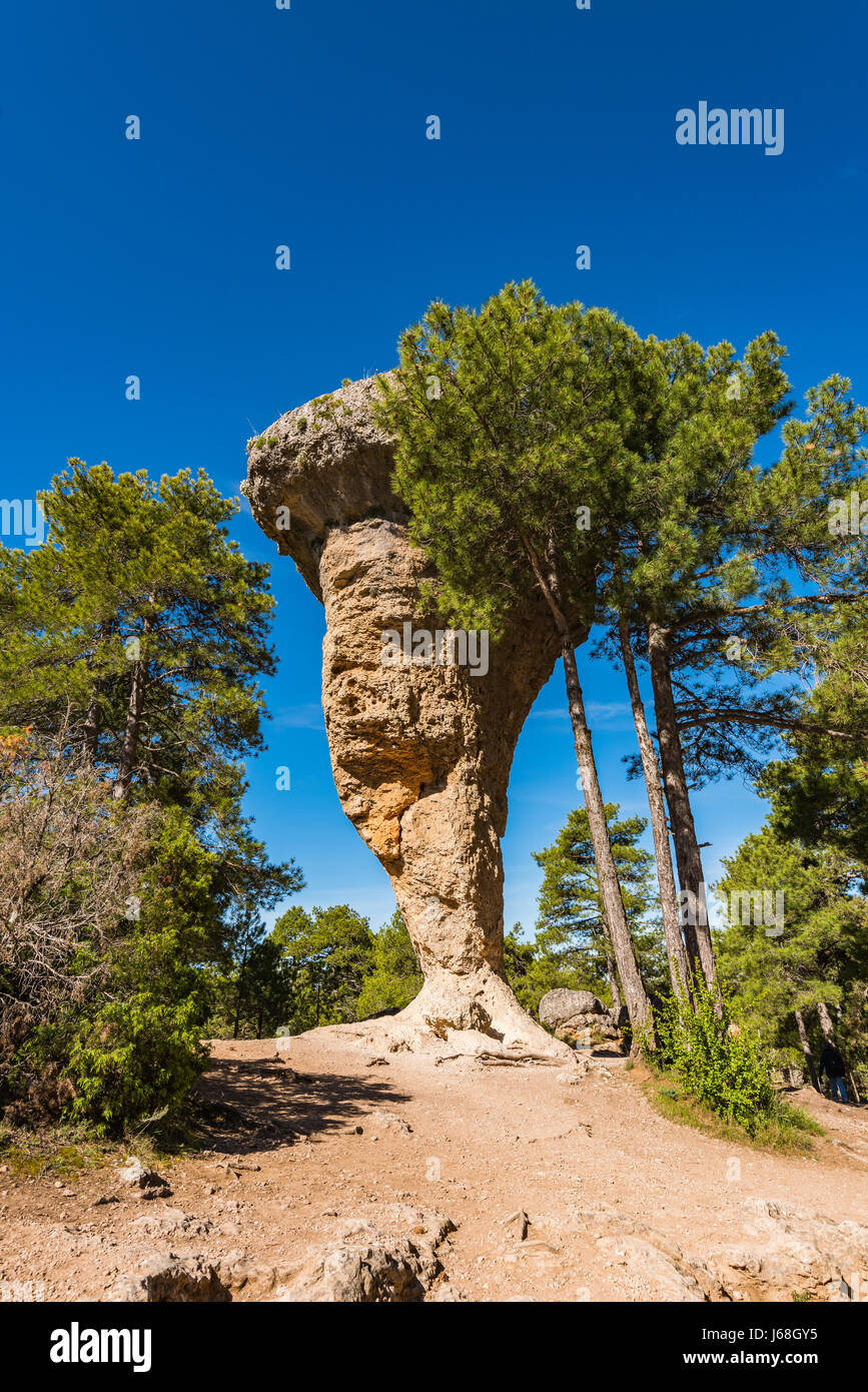 Enchanted City unique rock formations in Cuenca,Spain Stock Photo - Alamy